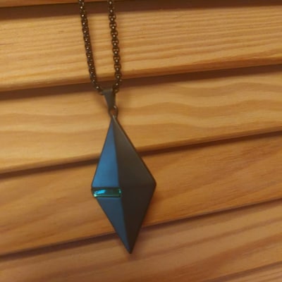 Men's Gold Necklace, Emerald Necklace, Gold Necklace for Men, Emerald ...