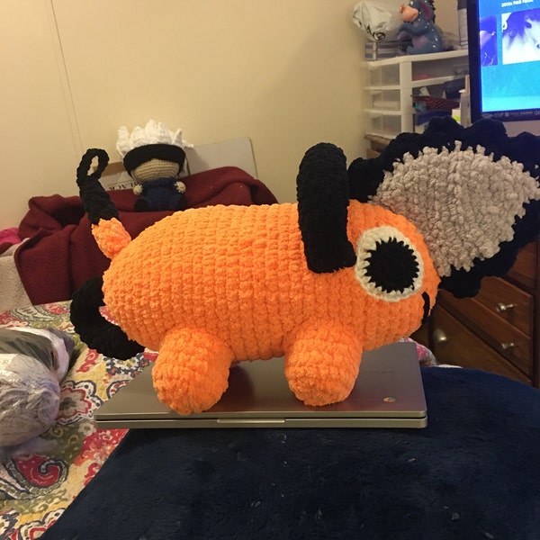 Pochita Crochet Pattern - Chainsaw Man Anime Inspired Amigurumi DIY ...