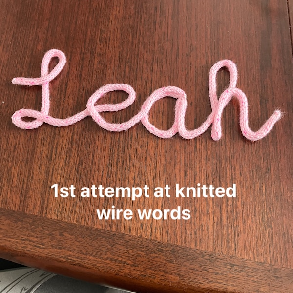 Alphabet Template Bundle for Knitted Wire Art, 2 Different Designs Each ...