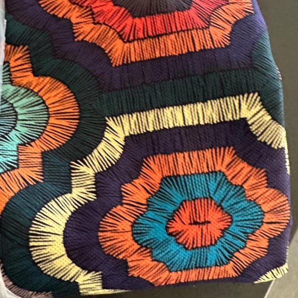 Native American Fabric by the Yard, İkat Fabric, Orange Blue Upholstery ...