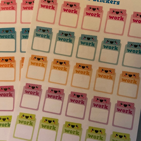 25 Cute Work Reminder Planner Stickers - Etsy UK