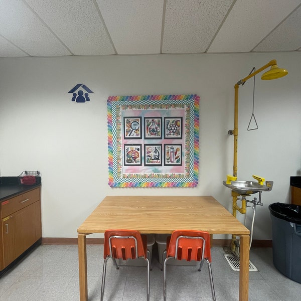 Science Wall Prints, Boho Watercolor Prints, Boho Classroom Wall Art ...