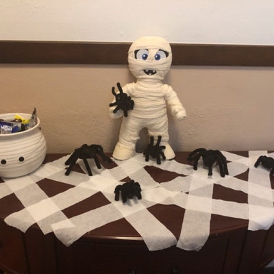 Plush Mummy Doll, Felt Doll, Handmade Doll, Fabric Doll, Halloween ...