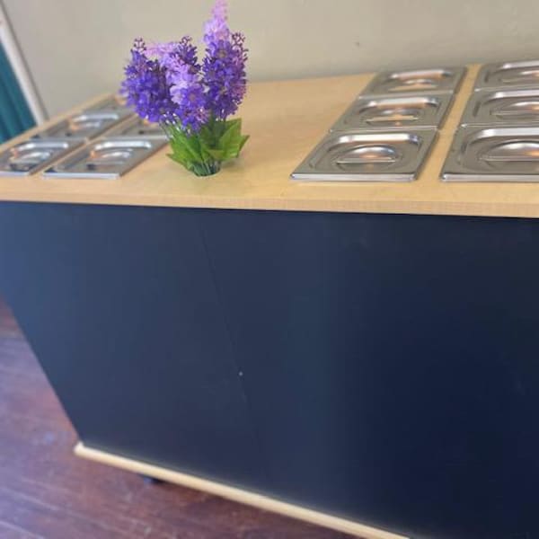 Wooden Chafer Holder Wood Chaffing Dish Warmer Chafing Full Size ...