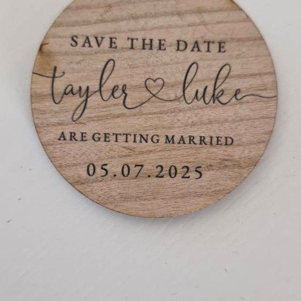 Save the Dates Magnet With Cards Simple Save the Date Wedding Magnets ...