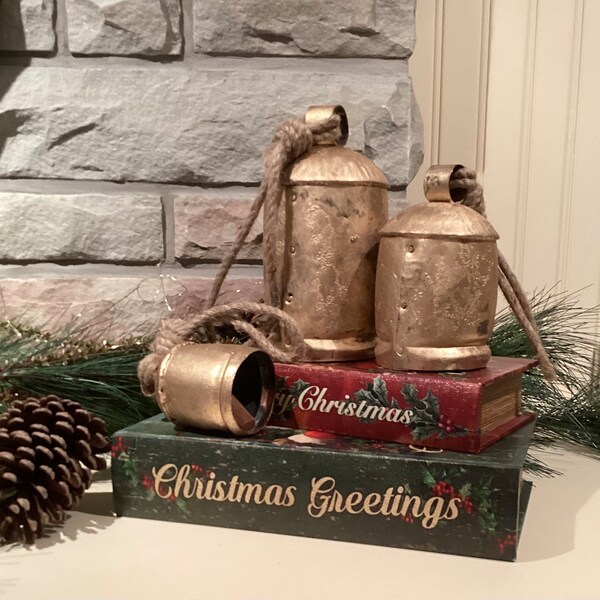 Set of 3 Large Harmony Cow Bells, Perfect Gift for Christmas, Large ...