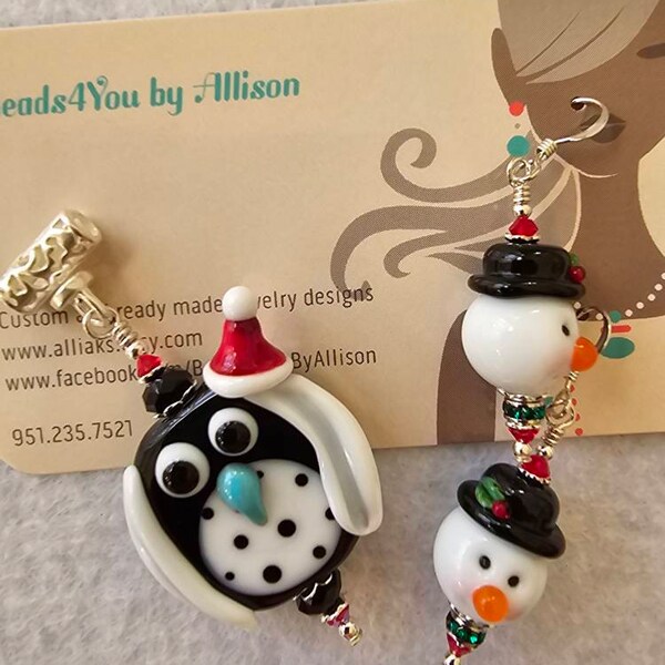 Swarovski Crystal Lampwork Bead and Enameled Components Dangle ...