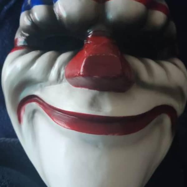 Dallas Mask From Payday2 Replica, Clown Mask, for Gamer and Cosplay ...