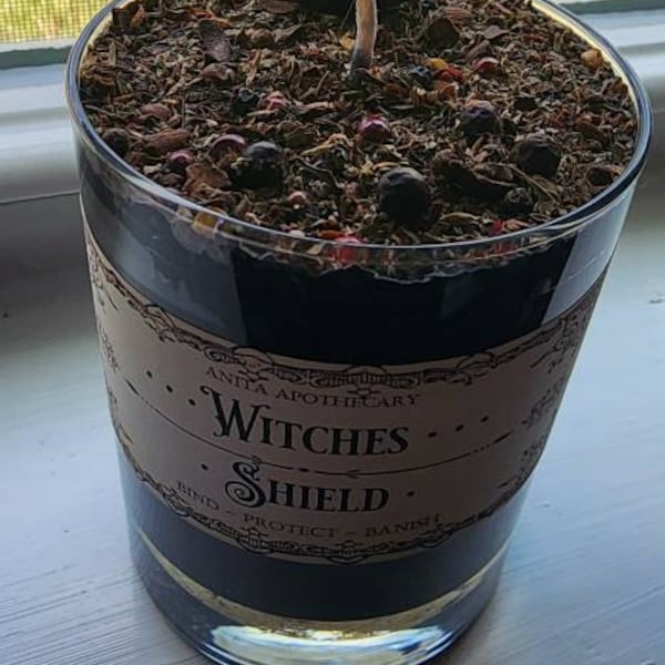 Witches Shield Candle ~ Anita Apothecary, Ritual Oil, Witch Protection ...