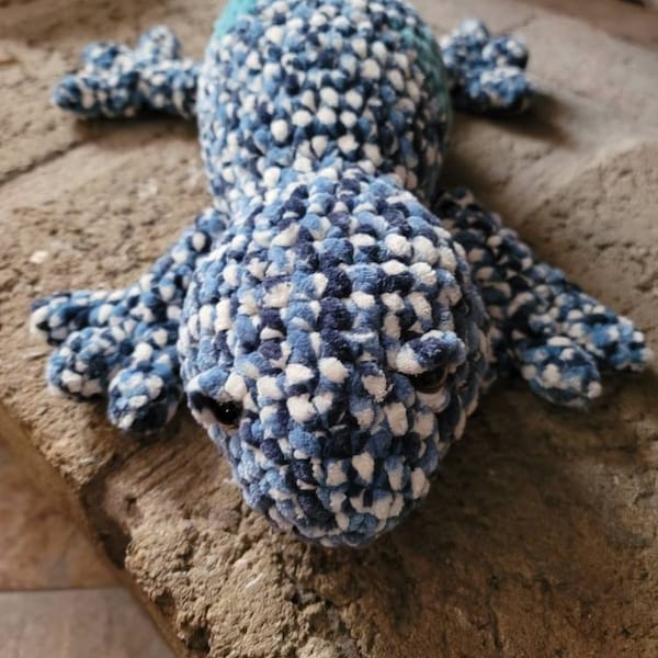 No Sew - Liam the Lizard Crochet Pattern, Lizard Crochet, Salamander ...
