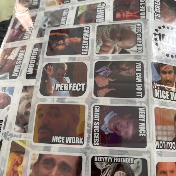 Meme Sticker,100-500 Pcs,meme Stickers for Teacher,grading Memes ...