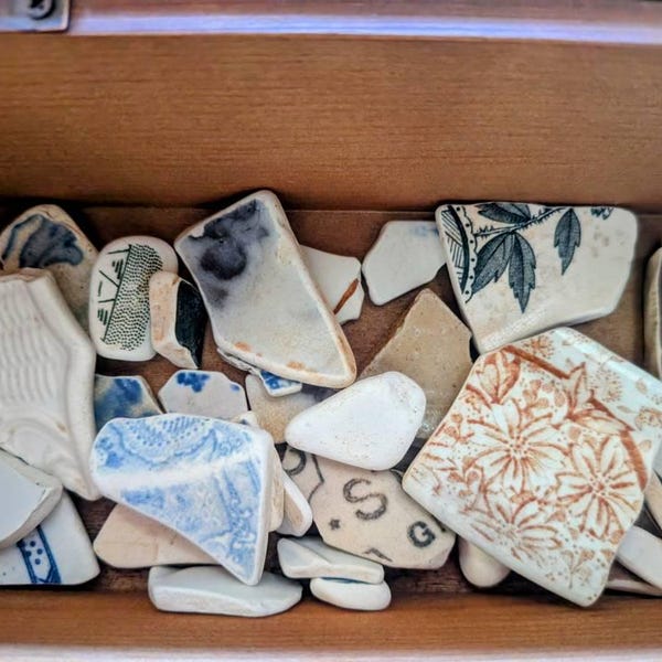 Sea Tumbled Scottish Beach Pottery for Crafts | Jewellery | Genuine ...