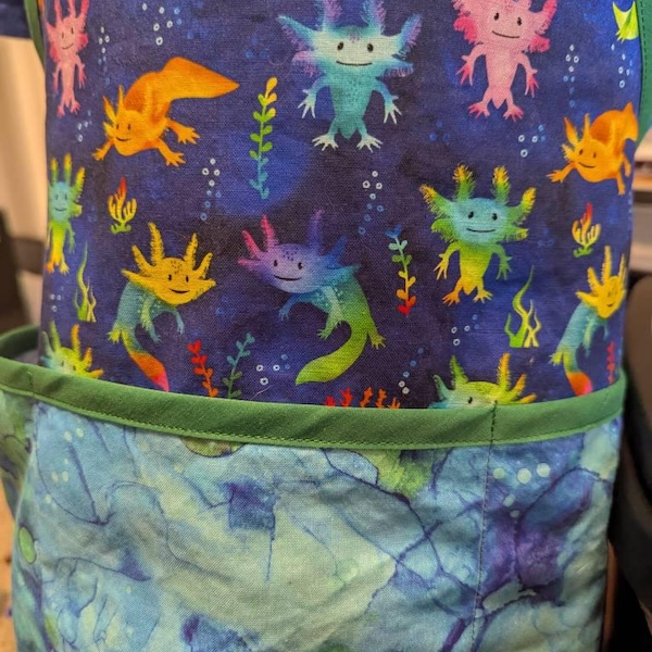 Cute Axolotl Salamanders Fabric - Timeless Treasures - 100% Cotton ...
