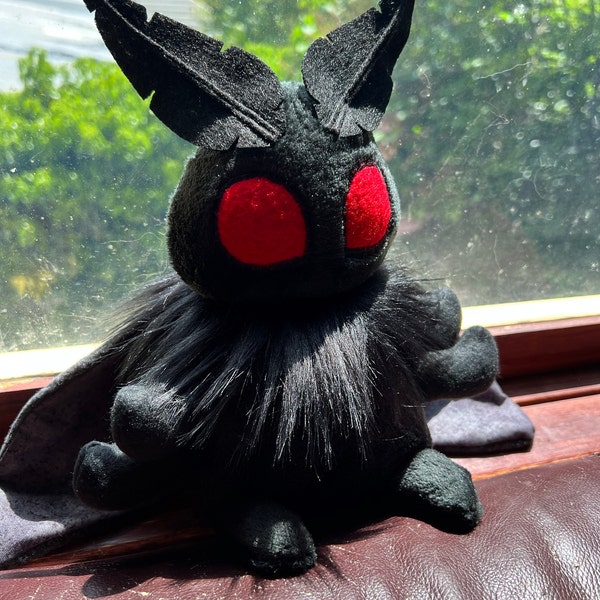 Moth Plush - Black and Red (made to Order) - Etsy