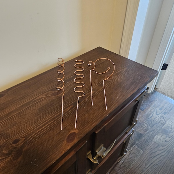 Mini Plant Trellis Set, Copper Arch Mini Trellis Set of 2, Minimal ...