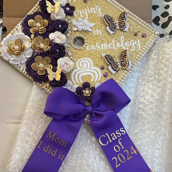 Custom Graduation Cap Topper Personalized Grad Cap - Senior Class of ...