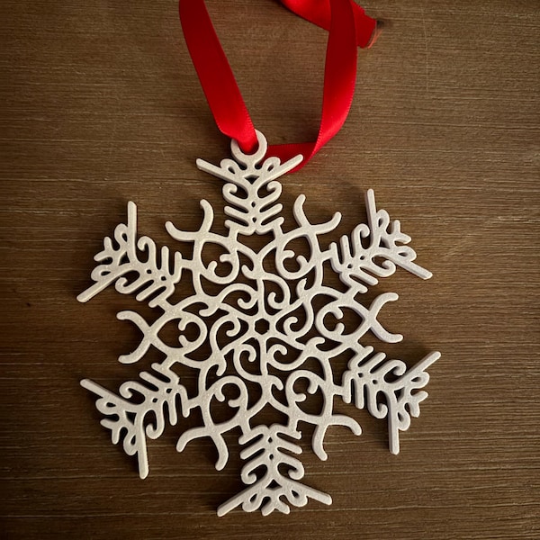 Custom Name Snowflake Ornament Personalized Christmas Ornament Name ...