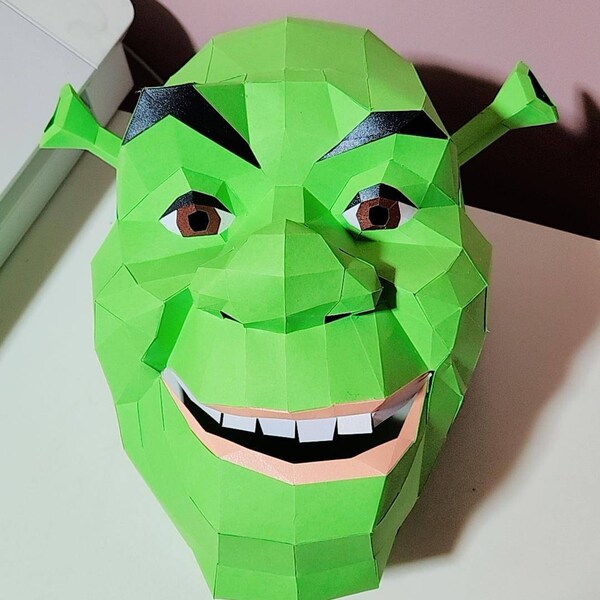 SHREK MASK Diy - Etsy