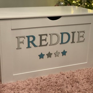 Personalised Toy Box Name & Embellishments. Pastel Name. Toy - Etsy