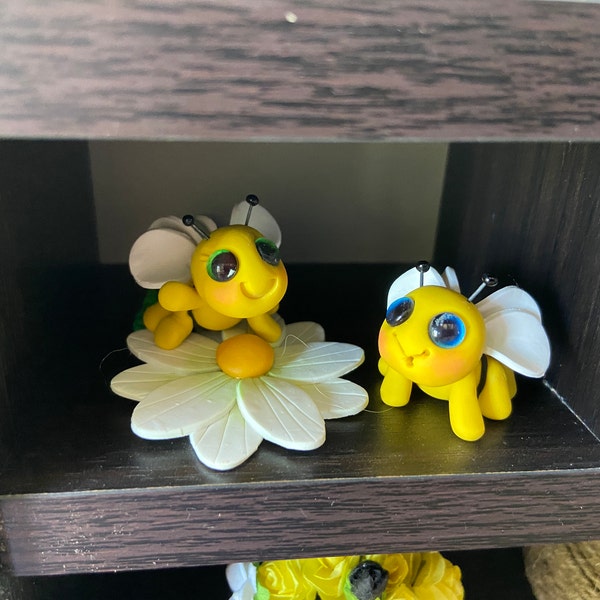 Baby Bumble Bees Cute Little Clay Handmade Figurines Cute Bees Bee ...