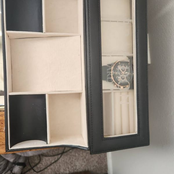 Leather Catchall, Mens Dresser Organizer, Personalized Valet Tray ...