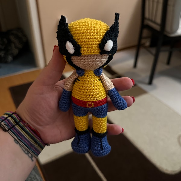 Crochet Amigurumi Pattern Wolverine X-men Logan - Etsy