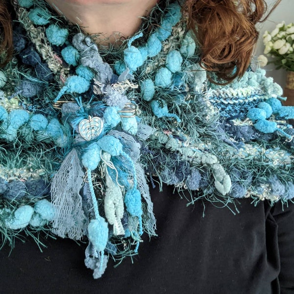 Victorian Ruffle Hand Beaded Collage Wrist Cuff Manually Stitched ...