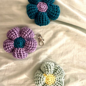 Crochet Flower Pattern, Crochet Keychain Pattern, Crochet Afghan Flower ...