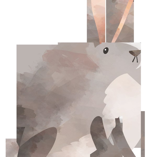 Watercolor Desert Animals Clipart: 25 PNG Images (digital Download ...