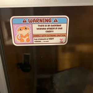 Attention Hog Bearded Dragon Sticker - Etsy