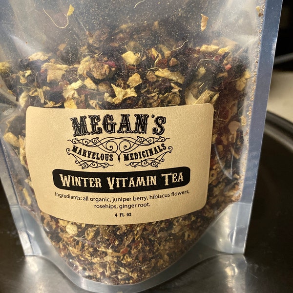 Winter Wellness Organic Tea, Outlander Inspired Herbal Loose Leaf Blend ...