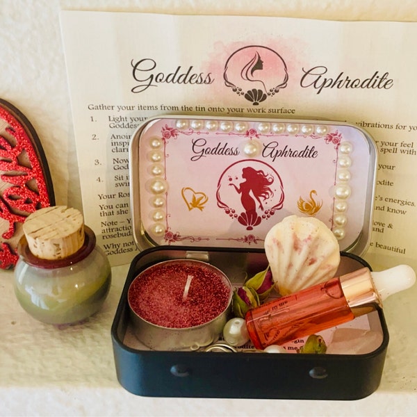 Aphrodite Altar Tin, Aphrodite Shrine, Goddess of Love & Beauty ...