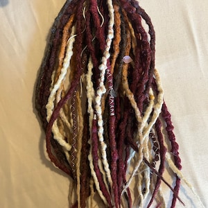 Ginger Dreadlocks, Orange Dreads, Auburn Synthetic Extensions, Copper ...