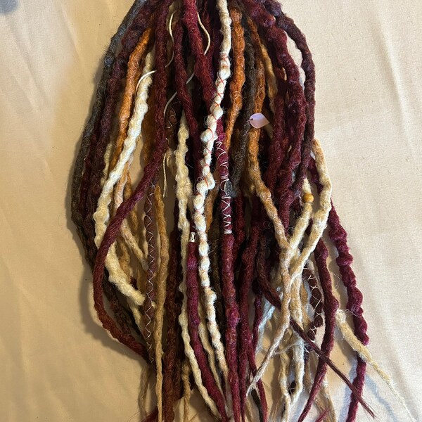 Ginger Dreadlocks, Orange Dreads, Auburn Synthetic Extensions, Copper ...
