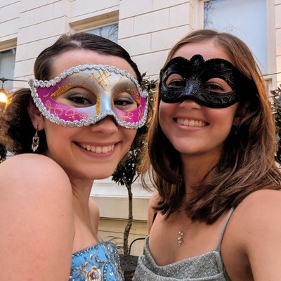 Pink and Gold Venetian Goddess Masquerade Mask With Handheld - Etsy