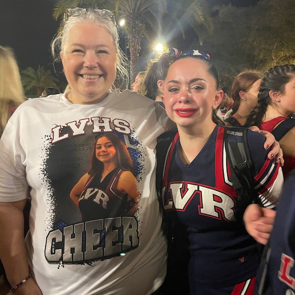 Custom Cheerleading Photo T-shirt for Family and Friends - Personalized ...