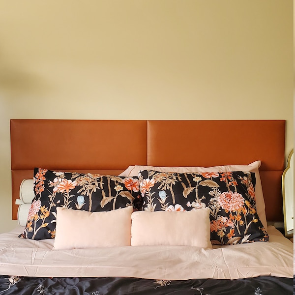 Upholstered Decorative Wall Panels, Diamond Shape Wrapped in Faux ...