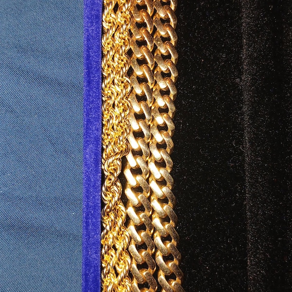 14k Real Gold Miami Cuban Link Chain With Zirconia Box Lock Necklace ...