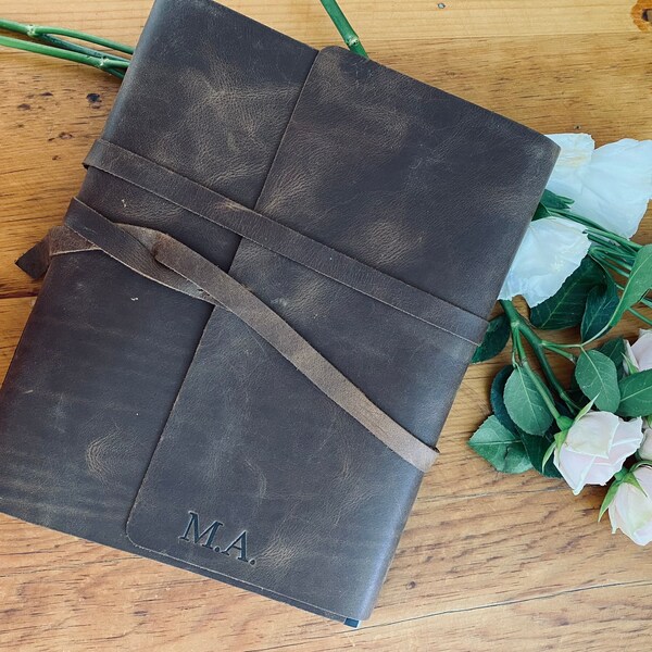 Extra Large Journal, Hand Bound Journal, Personalized Gift for Her ...