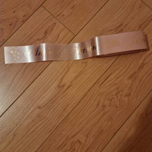 Personalised Wedding Car Ribbon 6m Printed Car Ribbon Suitable for Prom ...