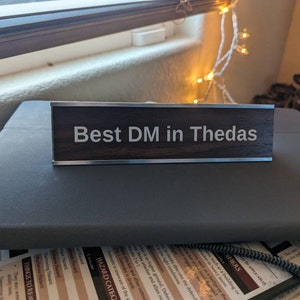 Custom Engraved Desk Name Plate Funny Desk Sign Boss Gag Gift Office ...