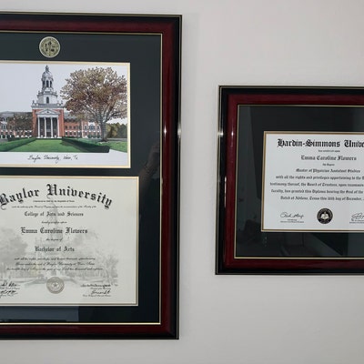 Diploma Frame With Tassel and a 5x7 Pic. B SQ customizable - Etsy