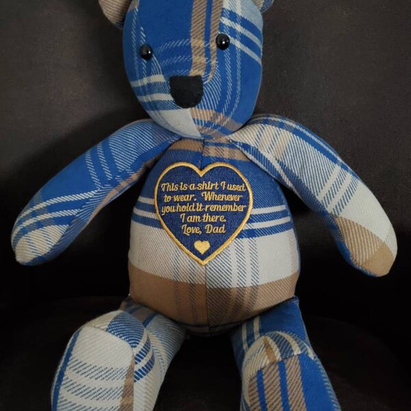 Memory Bears~ Custom Made ~ Keepsake Bears~ With Memory Heart Saying - Etsy