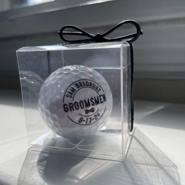 Best Man Golf Gift, Custom Golf Ball, Best Man Proposal, Groomsmen Gift ...