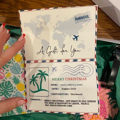 Hawaii Envelope for Boarding Pass, Voucher, Ticket, Envelope Gift ...