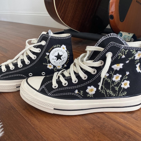 Converse Ocean Embroidered Shoes, 1970s Converse Chuck Taylor, Converse ...