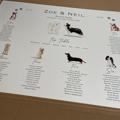 Cat Wedding Table Numbers Pet Table Names for Wedding - Etsy