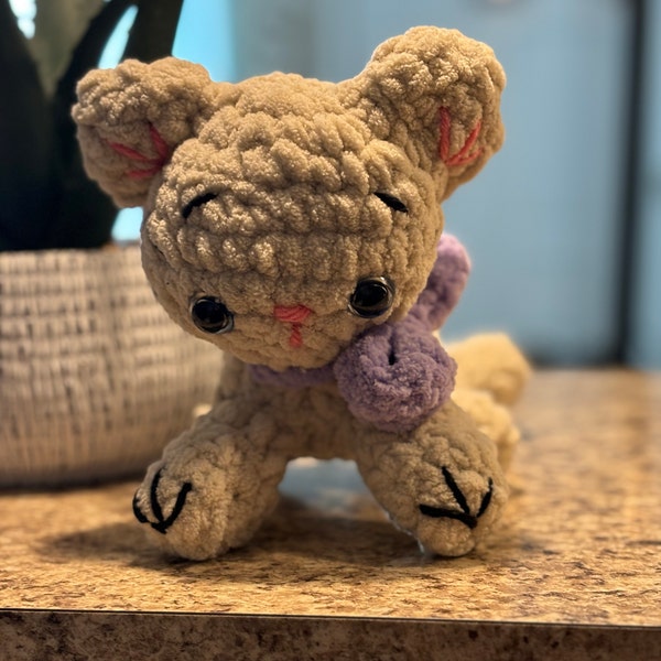 PATTERN: Plush Cinnabun the Cat Pattern - Amigurumi Chunky Cat Pattern ...