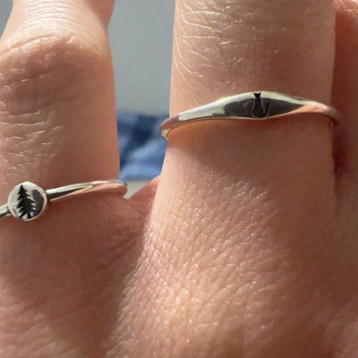 925 Silver Semicolon Ring,tiny Dot Ring,health Awareness Jewelry ...