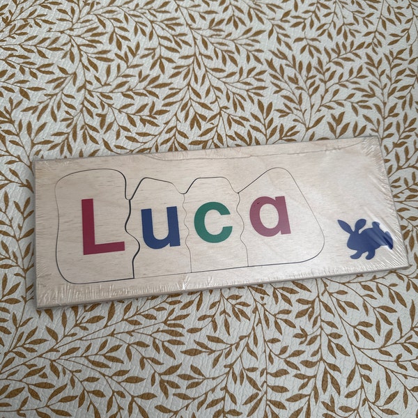 Wooden Name Jigsaw Puzzle - 7 Letter Educational Child's Toy - Etsy